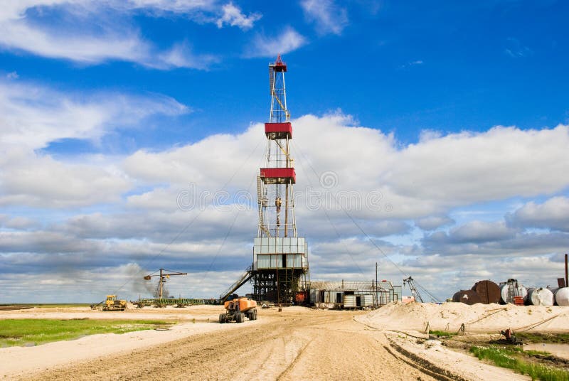 Drilling tower stock image. Image of derrick, gush, bore - 9025091