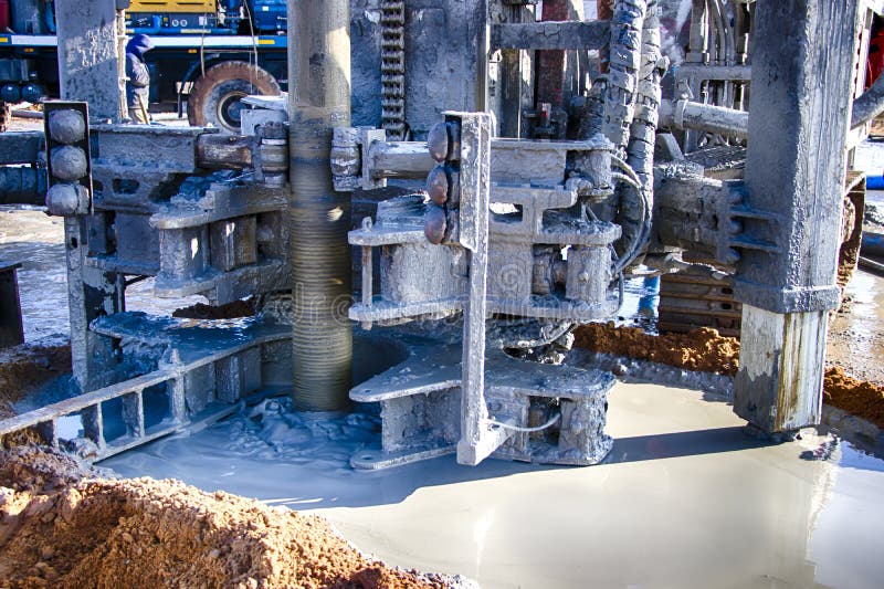 Drilling Rig. Drilling Deep Wells. Coring Stock Photo - Image of ...