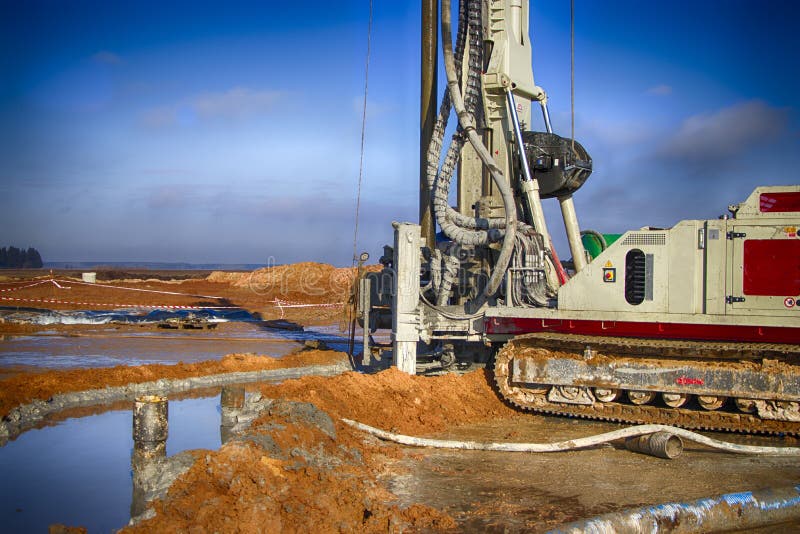 Drilling Rig. Drilling Deep Wells. Coring Stock Image - Image of ...