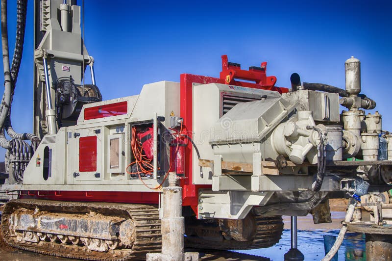 Drilling Rig. Drilling Deep Wells. Coring Stock Photo - Image of ...