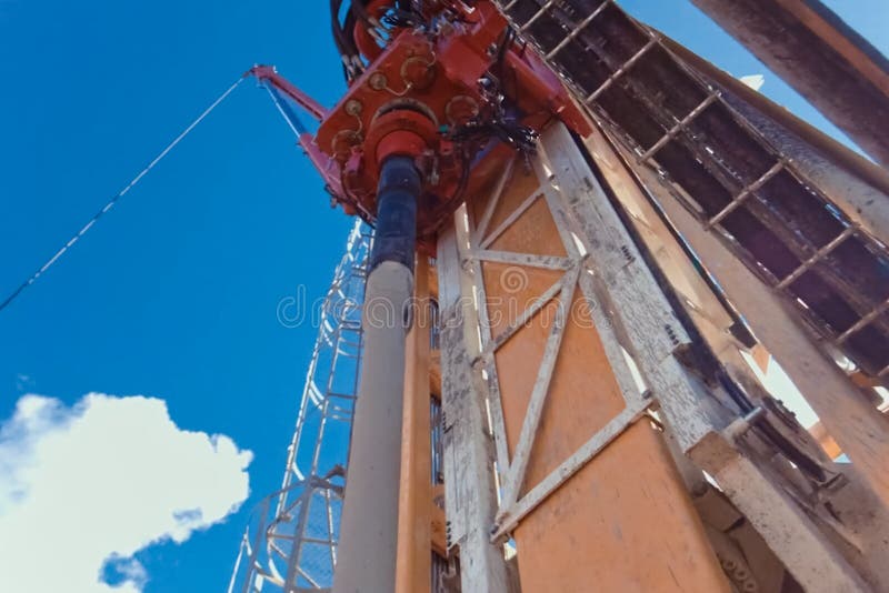 Drilling Rig, Equipment at Site of Oil Drilling Stock Photo - Image of ...