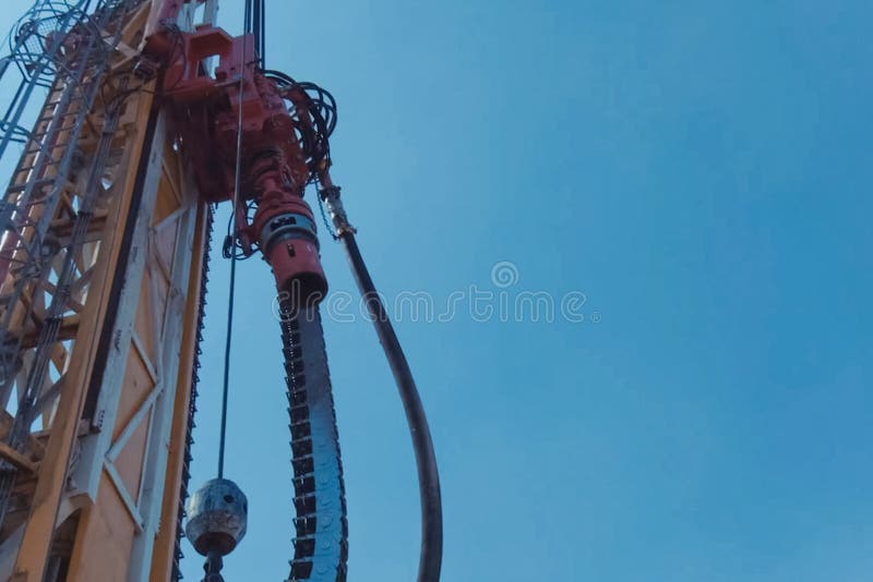Drilling Rig, Equipment at Site of Oil Drilling Stock Photo - Image of ...