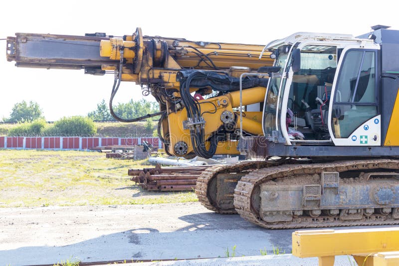 Drilling Rig for the Installation of Bored Piles in the Transport ...