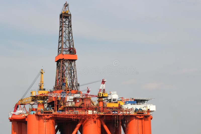 Drilling rig stock image. Image of water, marine, shaft - 70142863