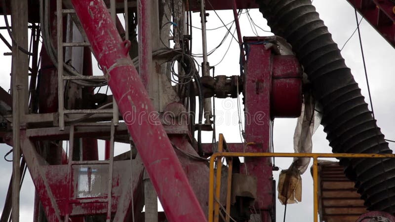 Drilling Rig. Oilfield Industry Stock Video - Video of fingerboard ...