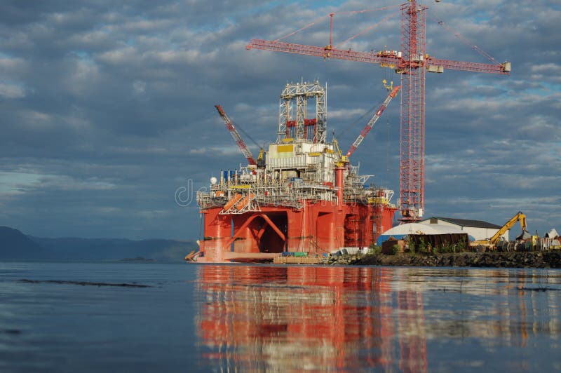 Oil platform stock photo. Image of production, power - 86667596