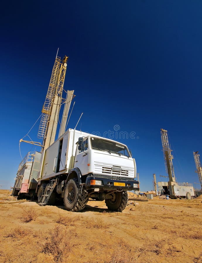 Drilling rig. stock photo. Image of logging, loader, drug - 77461540