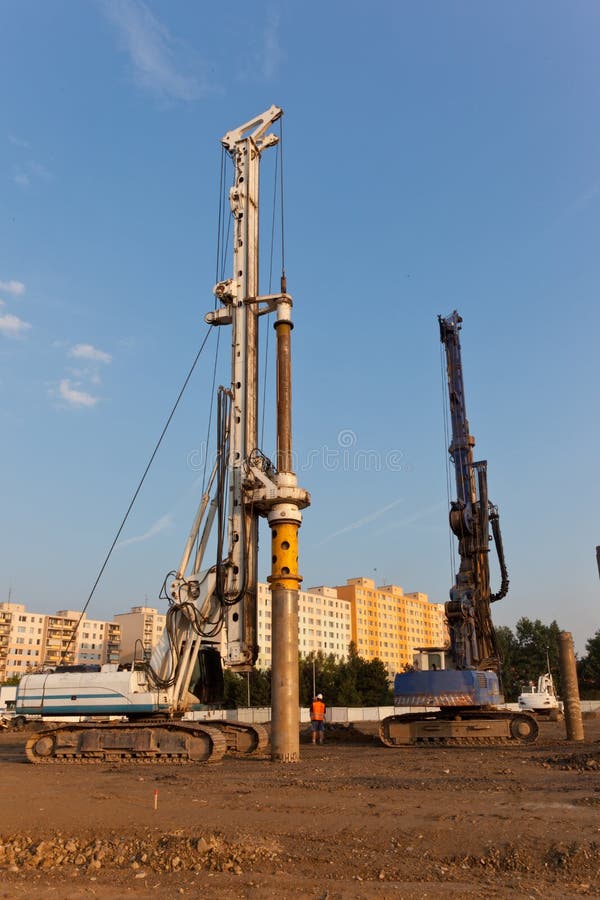 Drilling rig stock image. Image of foundation, buildings - 30464041