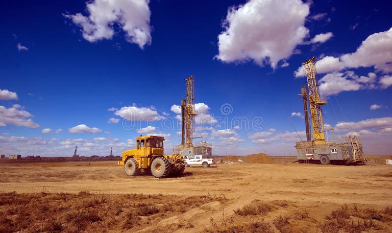 Logging Station and Drilling Rig. Stock Image - Image of southern ...