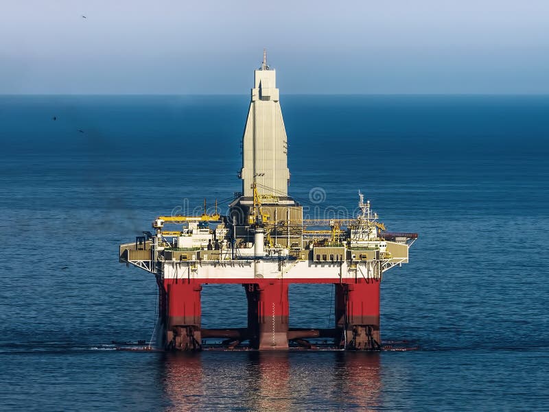 Drilling rig at sea stock photo. Image of colors, gulf - 82304904