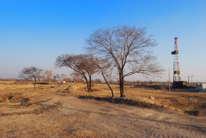 Drilling Rig And Trees Picture. Image: 4613441