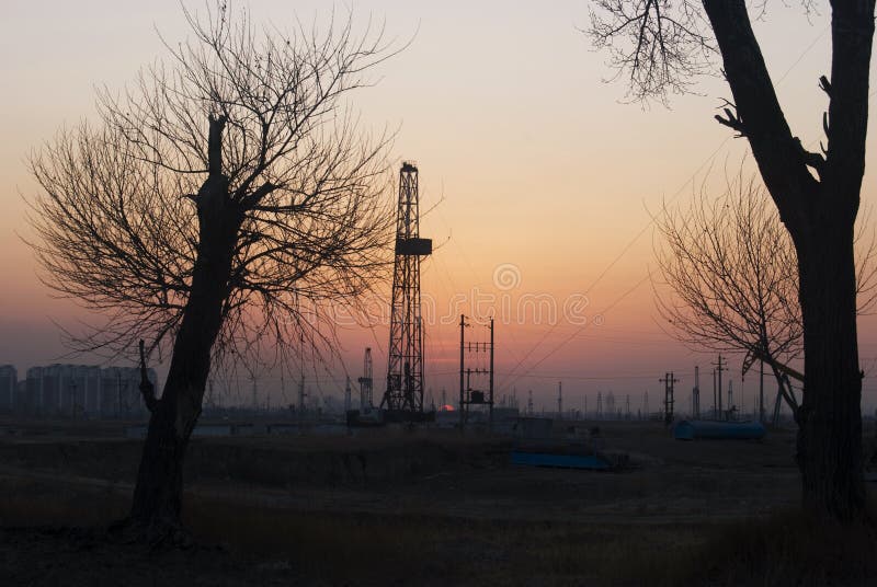 Drilling Rig And Trees Picture. Image: 4613432