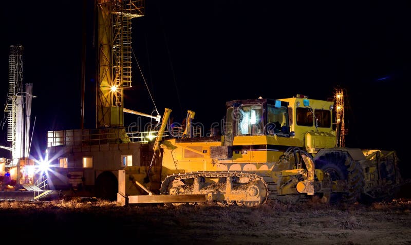 Drilling rigs. stock photo. Image of brings, kazakhstan - 69336564