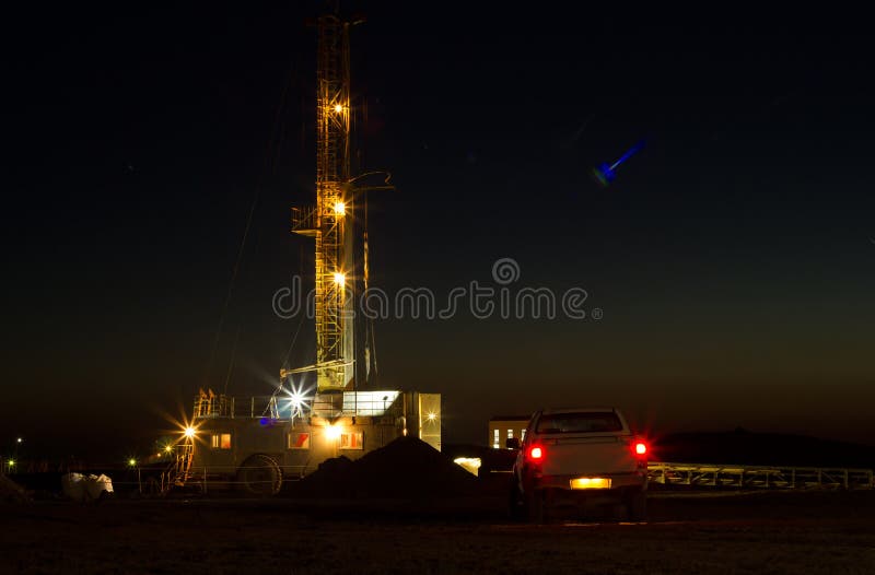 Drilling rigs stock image. Image of spring, steppe, seat - 92997705