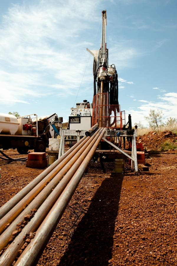 Drilling Field for Mining Exploration - Pilbara - Australia Stock Photo ...