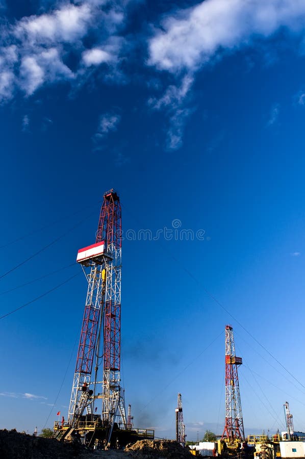 Drilling tower stock image. Image of rack, derrick, oilfield - 13671459