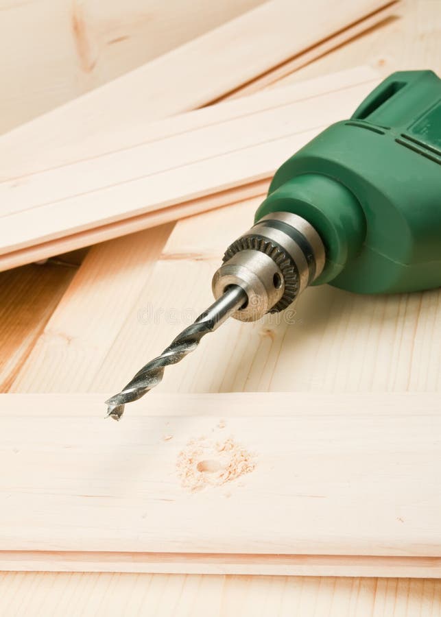 Drilling wood stock image. Image of handyman, instrument - 22442003