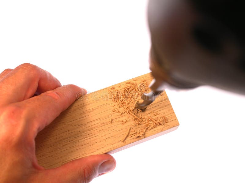 Drilling Wood stock image. Image of isolated, carpentry - 3203527