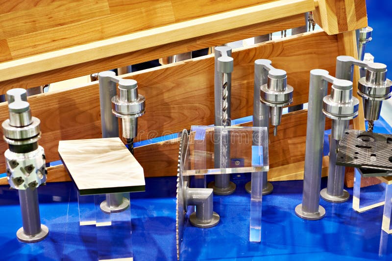 Drills and Mills for Wood Working Stock Photo - Image of industrial ...