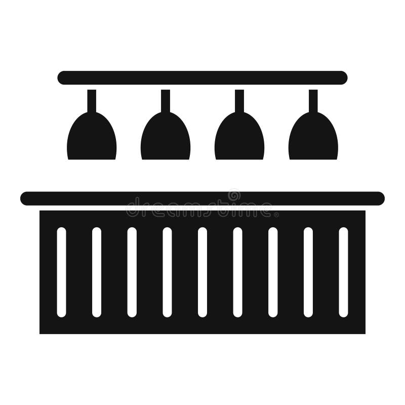Drink Bar Icon Simple Vector. Cafe Pub Stock Illustration ...