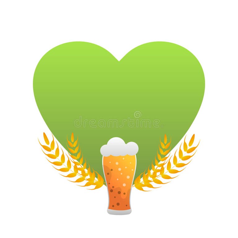 Drink Beer Vector Cartoon Decorative Frame Stock Illustration ...