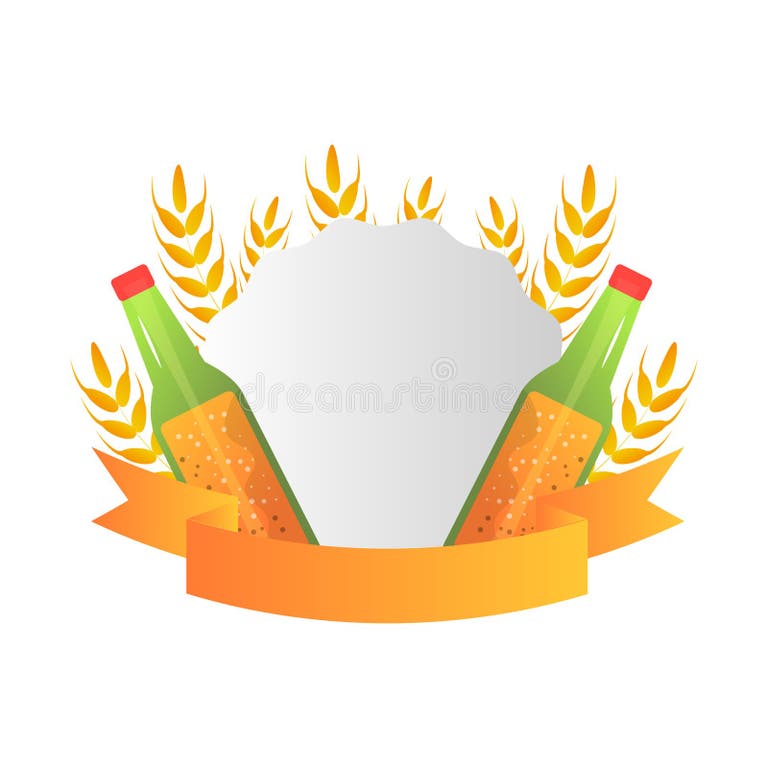 Drink Beer Vector Cartoon Decorative Frame Stock Illustration ...