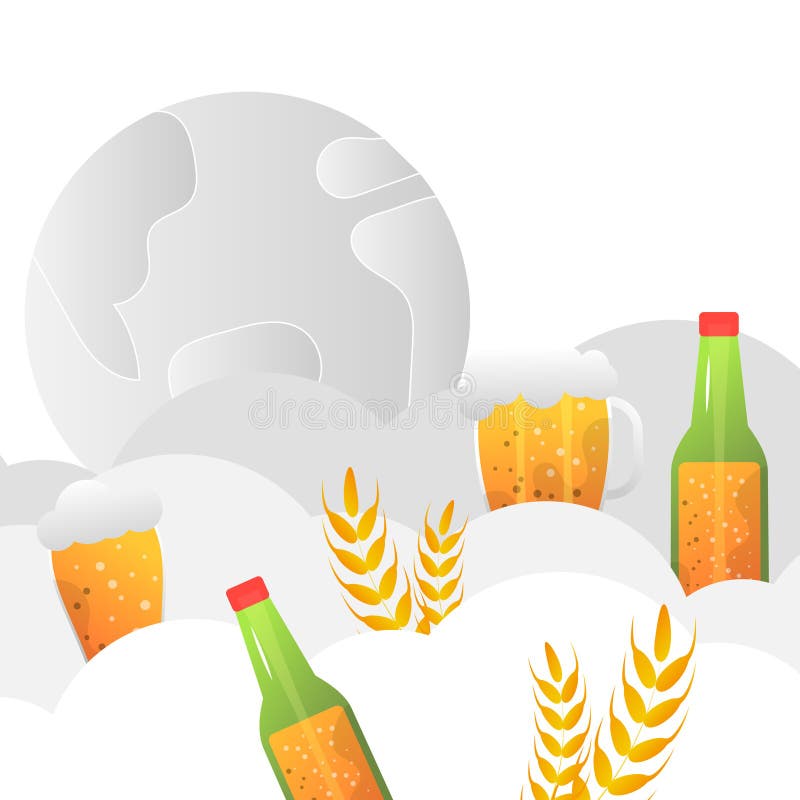 Drink Beer Vector Cartoon Isolated Illustration on the White Background ...