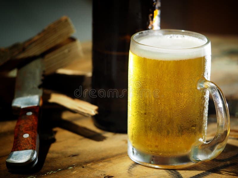 Drink beer after work stock image. Image of friends, computer - 97328013