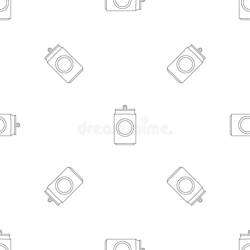 Drink Can Pattern Seamless Vector Stock Vector - Illustration of cola ...