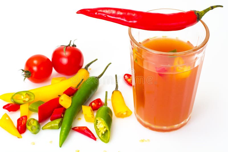 Drink with chilli stock photo. Image of cayenne, kitchen - 83262926