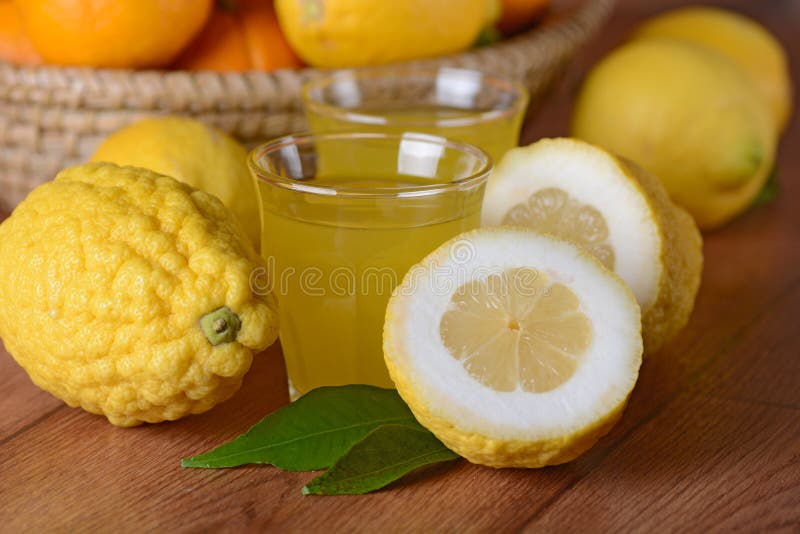 Drink with citron juice stock image. Image of drink, yellow - 64784171
