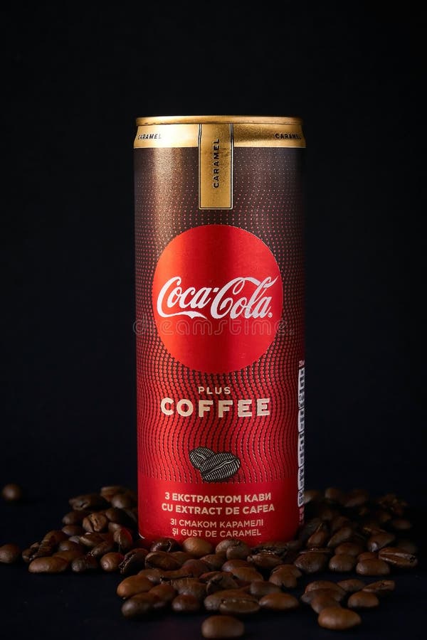 Drink Coca-Cola with Coffee Extract and Caramel Flavor. Editorial ...