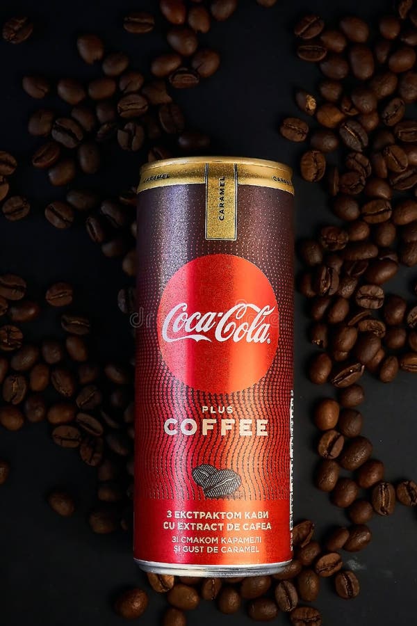 Drink Coca-Cola with Coffee Extract and Caramel Flavor. Editorial ...