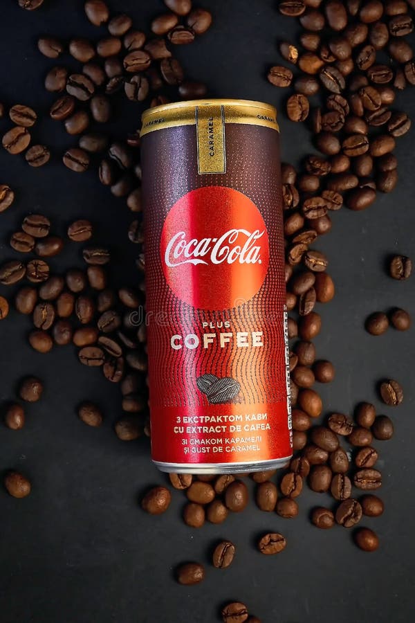 Drink Coca-Cola with Coffee Extract and Caramel Flavor. Editorial ...