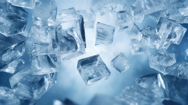 Drink cube ice background stock illustration. Illustration of frosty ...