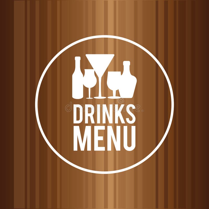 Drink Design. Menu Icon. Flat Illustration, Vector Graphic Stock Vector ...