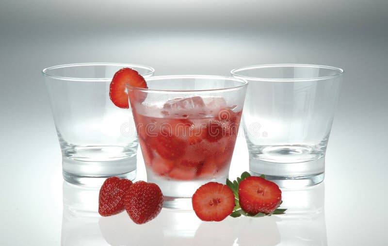 Drink fruit ice strawberry stock image. Image of fresh - 7450117