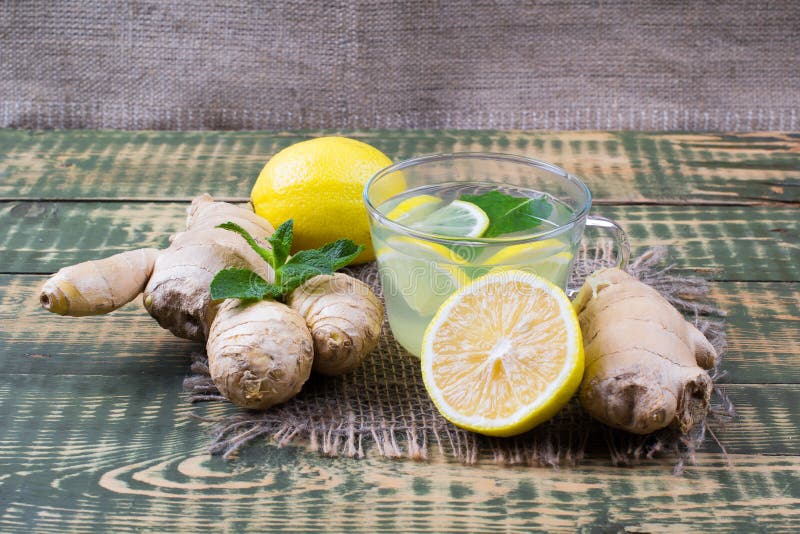 Drink about Ginger and Lemon Juice Stock Photo - Image of food, healthy ...
