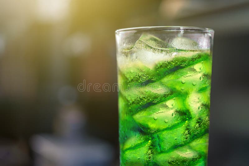 Drink Glass in the Bar in the Dim Atmosphere Stock Image - Image of ...