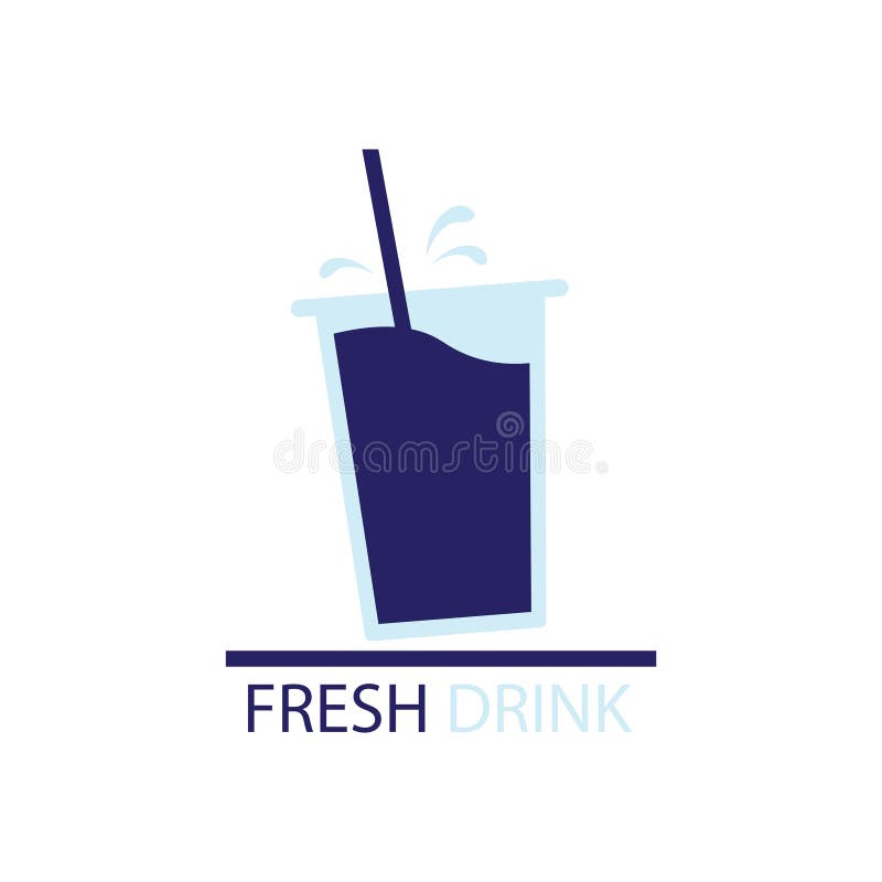 Drink Icon Logo Vector Illustration Stock Vector - Illustration of cafe ...