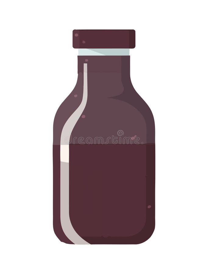 Drink Icon on Transparent Bottle Shape Stock Vector - Illustration of ...