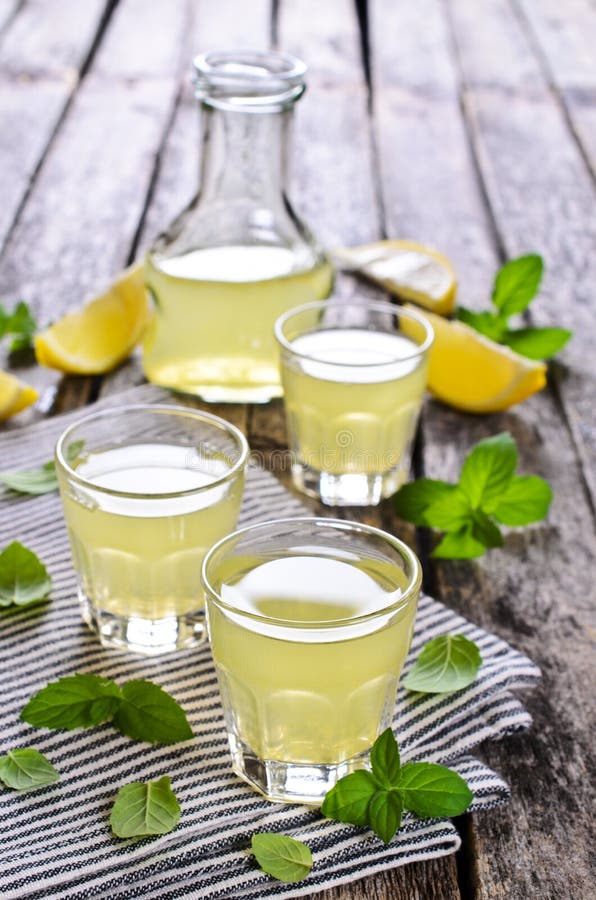 Drink of lemon stock photo. Image of leaf, drink, cold - 58568156