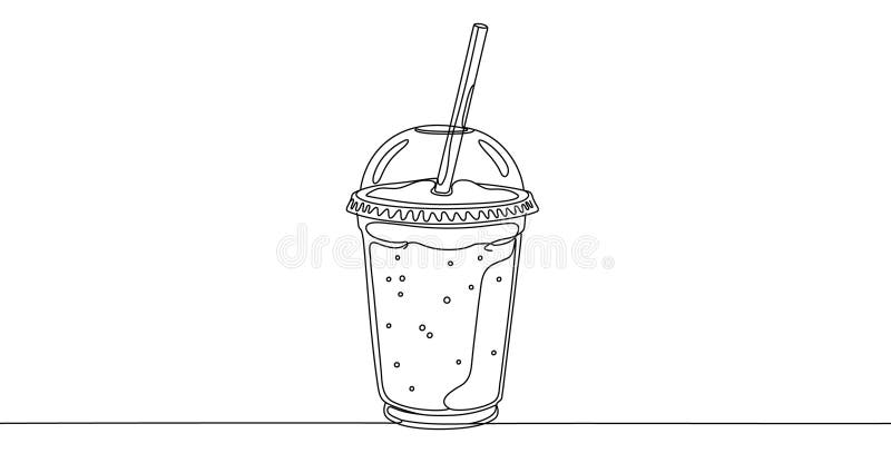 Smoothie Cup Outline Drawing Stock Illustrations – 376 Smoothie Cup ...