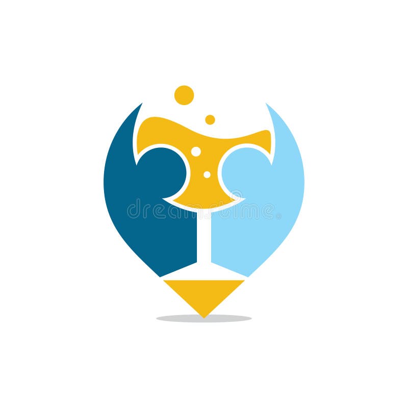 Drink Point stock vector. Illustration of locator, gathering - 89349040