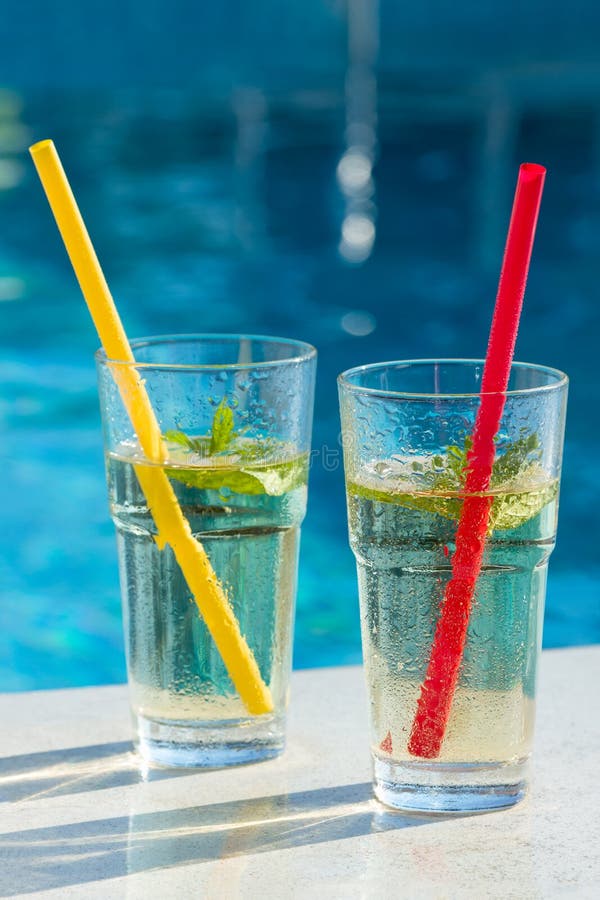 Drink by the pool stock image. Image of flowers, drink - 44212643