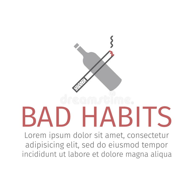 Drink and smoke icon stock vector. Illustration of icon - 103298716