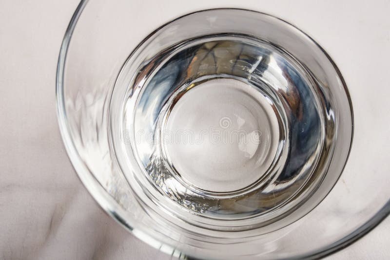 Drinkable Water in Glass Cup on Table Stock Photo - Image of mineral ...