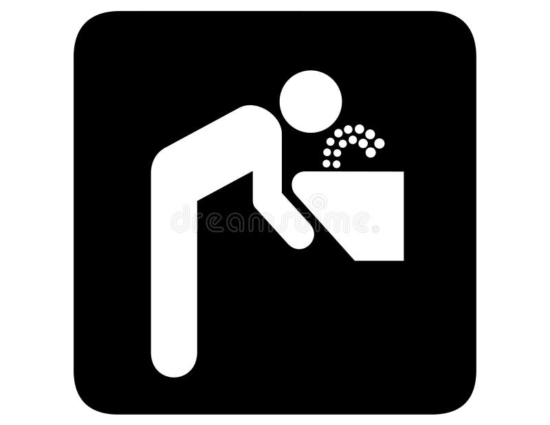 Drinking Fountain Inverted Symbol Version for Public Access System ...