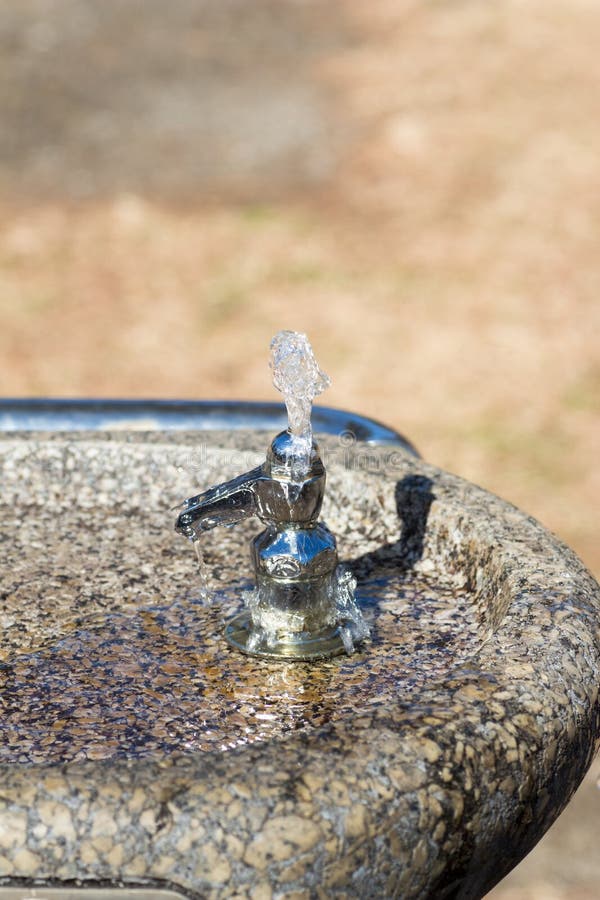 Drinking Fountain in a Park Stock Photo - Image of refreshing, liquid ...