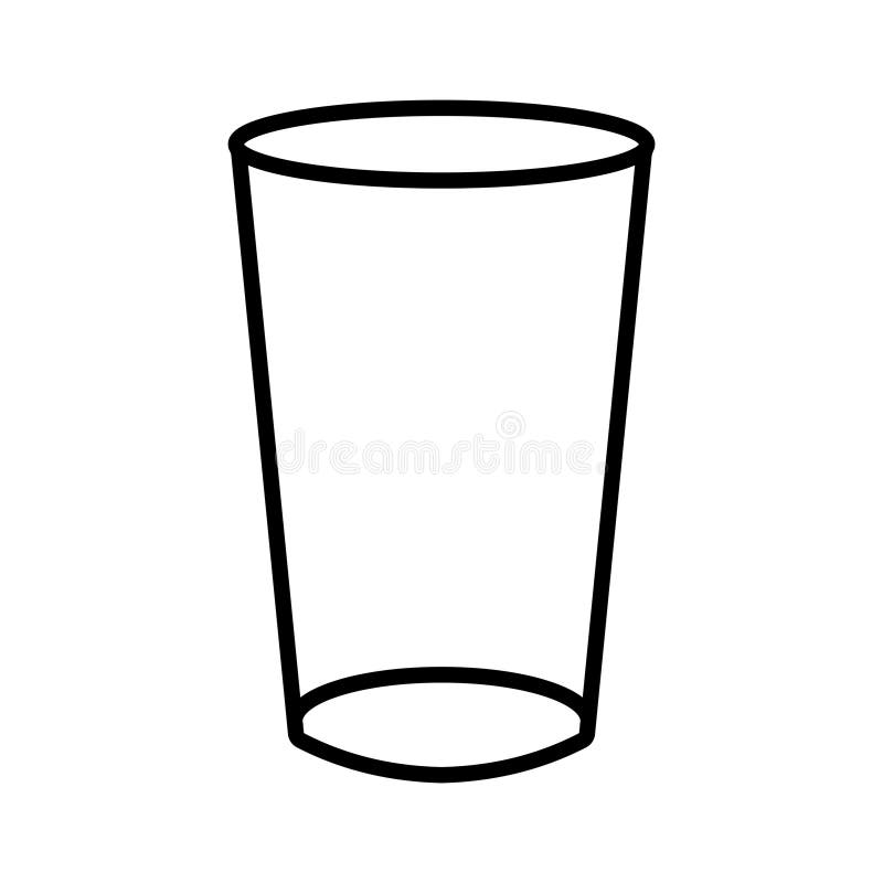 Drinking glass icon vector stock vector. Illustration of glassware ...